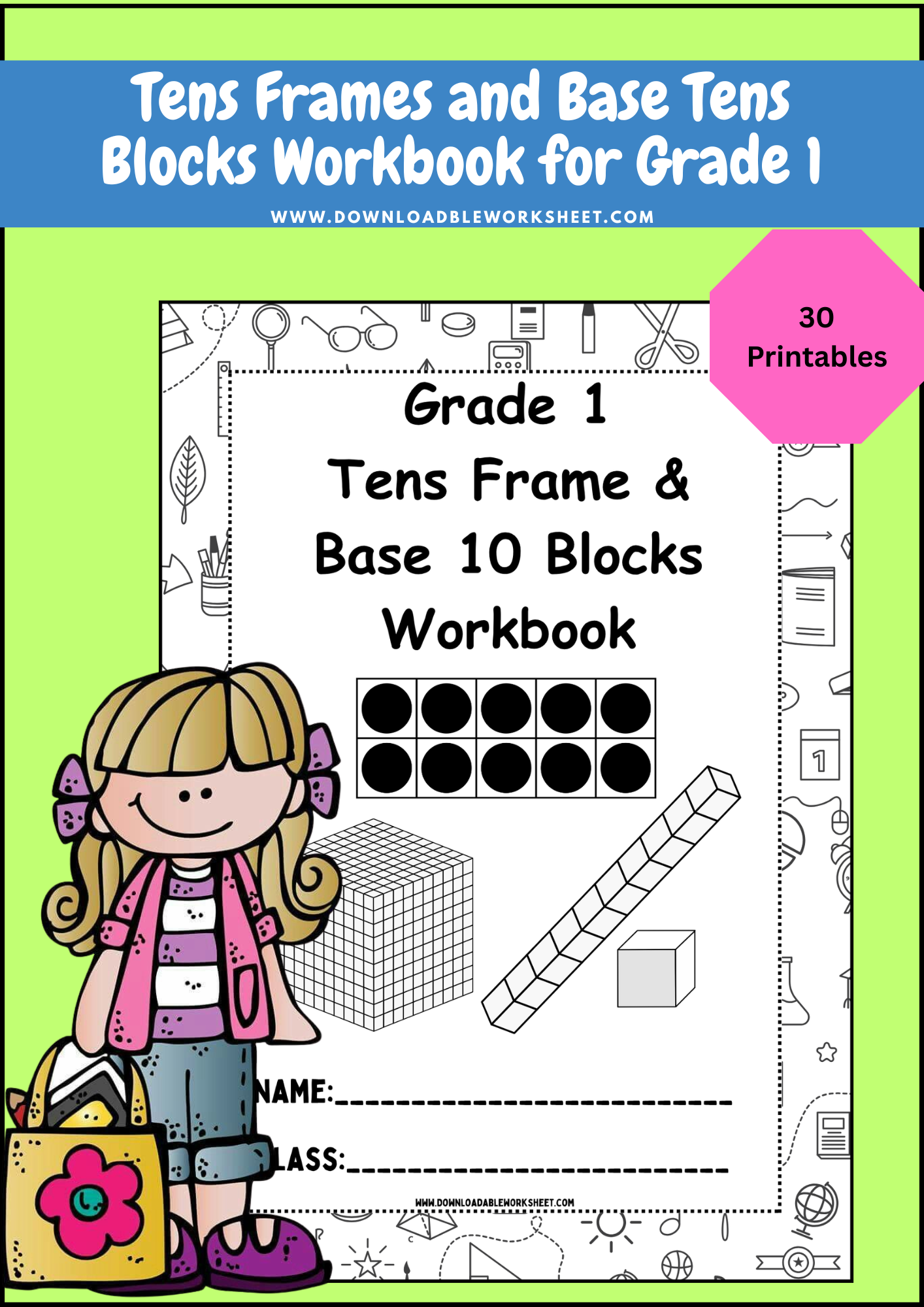 Free Tens and Ones Worksheets to build early math skills.