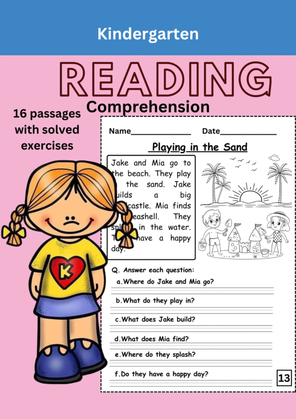 Kindergarten Reading Comprehension Worksheets (Free PDF)