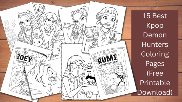 Kpop Demon Hunters Coloring Pages (Free Printable Download)