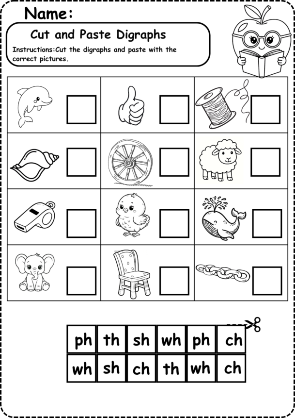 Digraph Worksheets for Kindergarten – Fun & Printable Phonics Activities